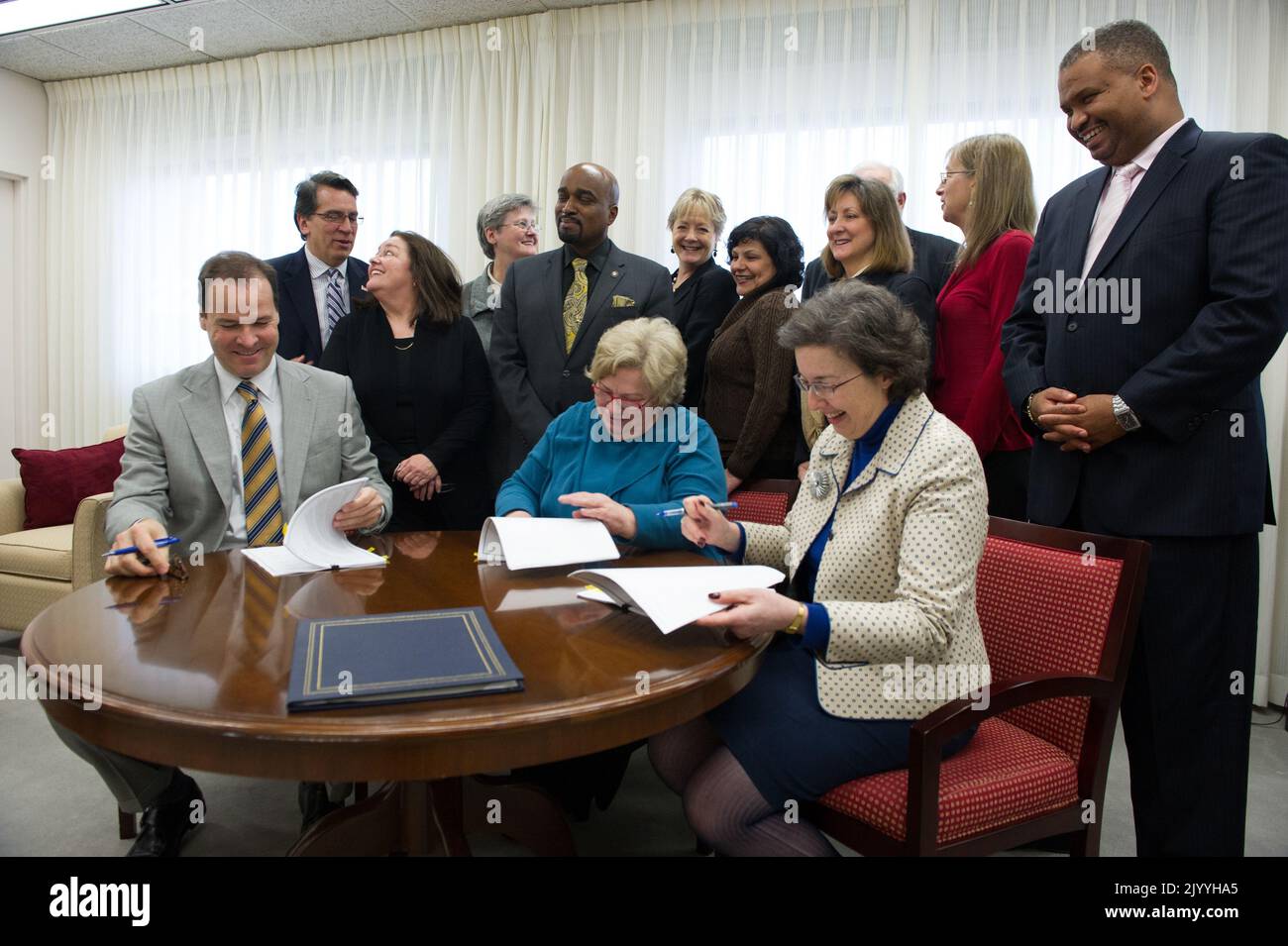 Tri-party HUD inter-office Service Level Agreement (SLA) signing ...