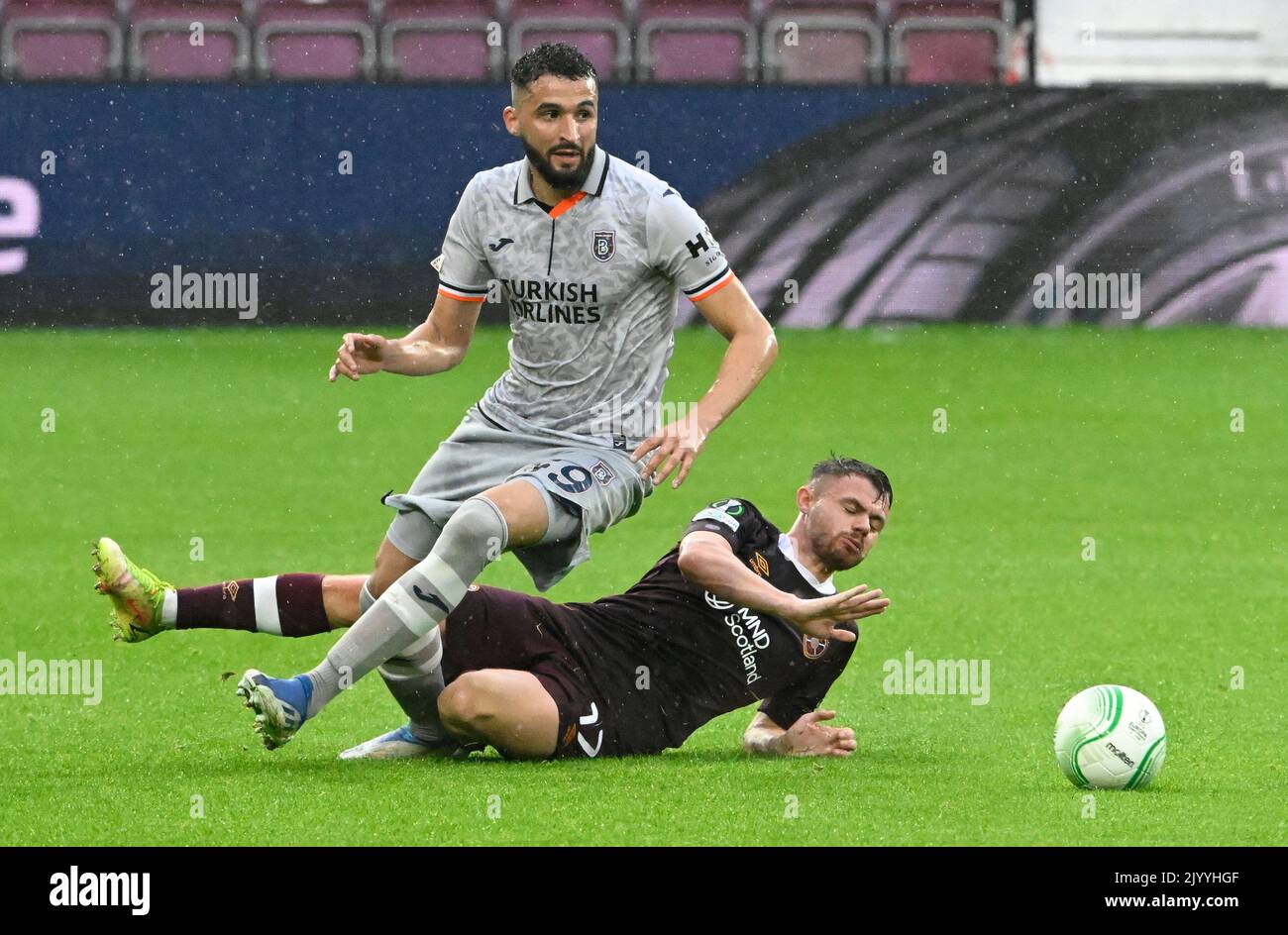 Edinburgh, 8th September 2022. Ahmed Touba of İstanbul Başakşehir and ...