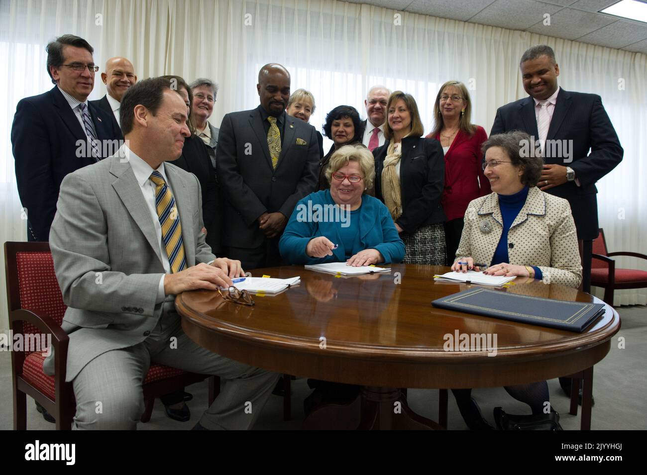 Tri-party HUD inter-office Service Level Agreement (SLA) signing ...