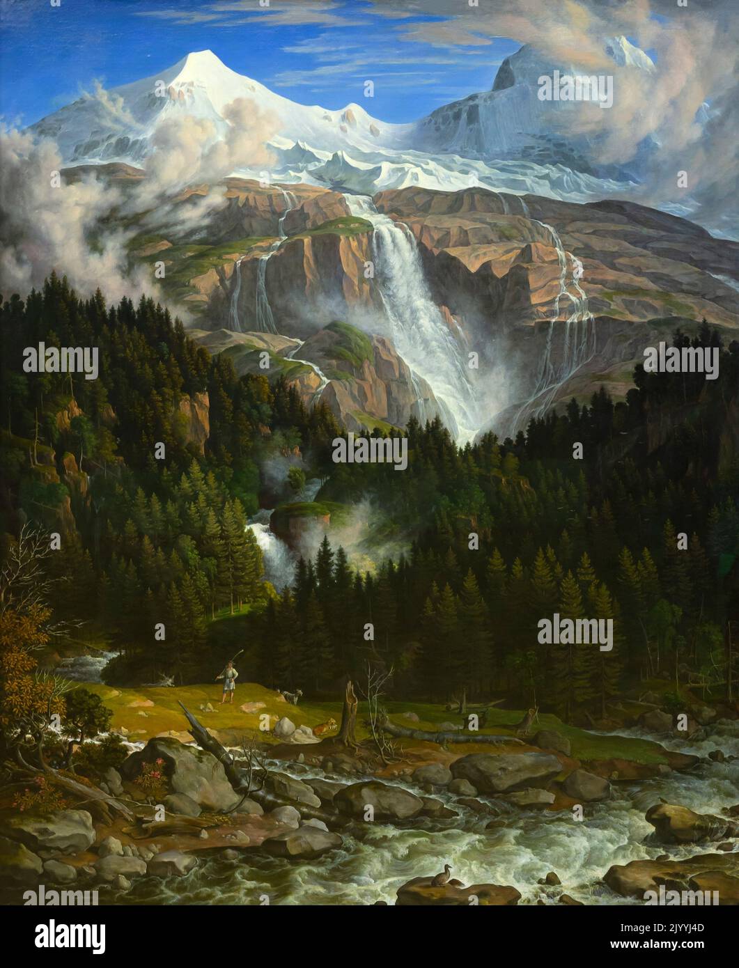 The Schmadribach Falls, Joseph Anton Koch, 1822, Neue Pinakothek ...