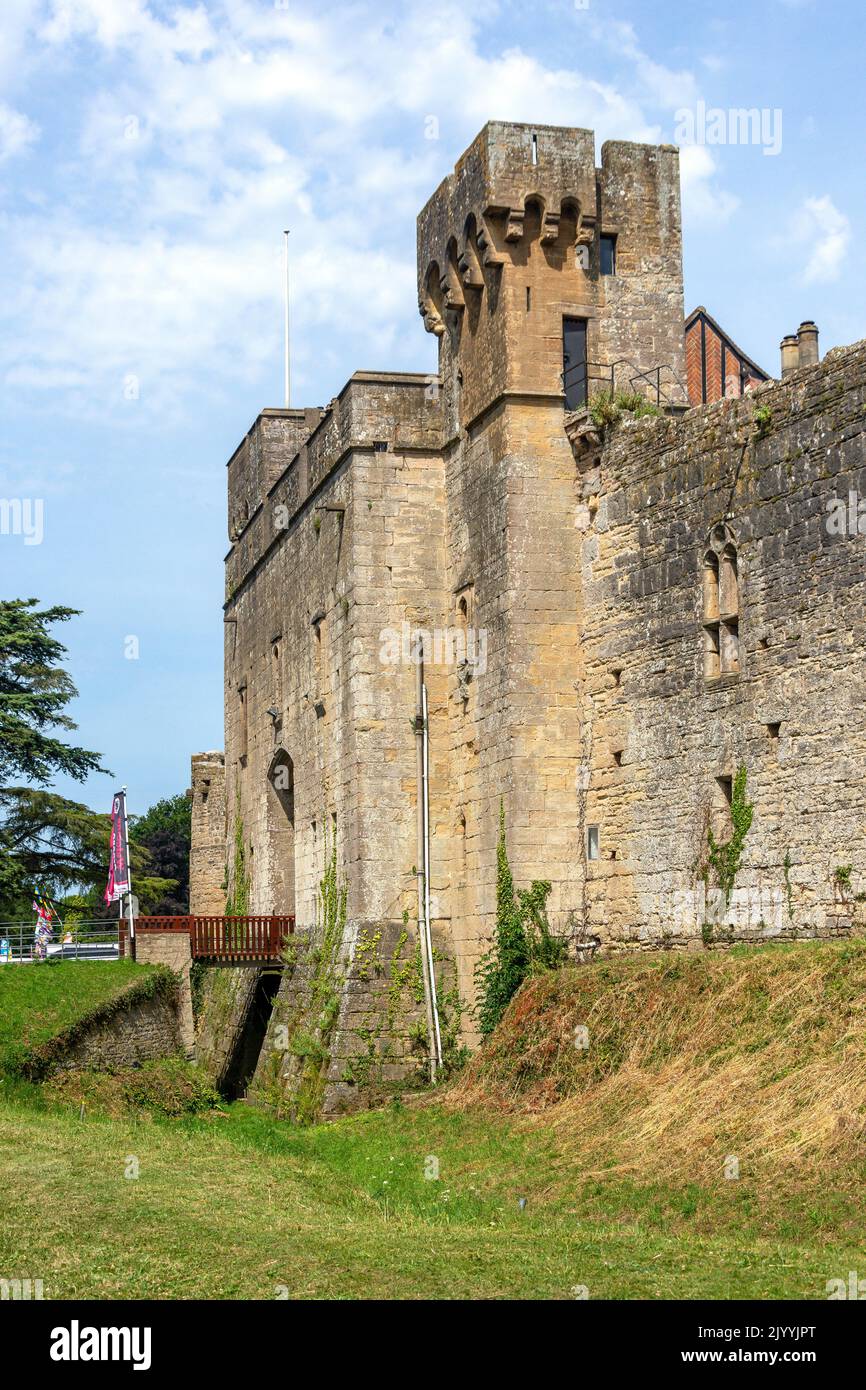 Front entrance to Caldicot Castle, Church Road, Caldicot, Monmouthshire ...
