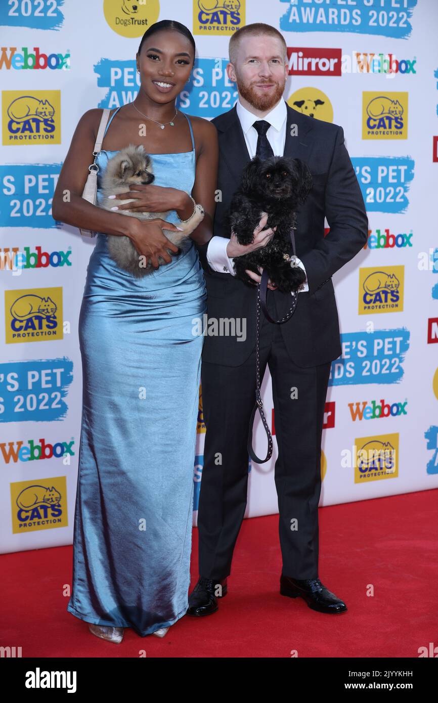 London, UK. 8 September, 2022. Chyna Mills and Neil Jones attending a ...