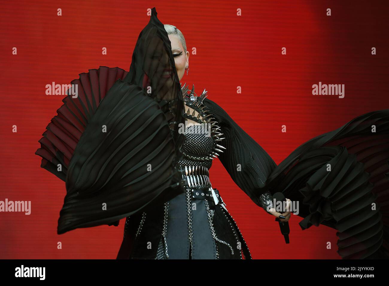 Rio de Janeiro, Brazil,September 8, 2022. Singer Duda Beat, during the ...