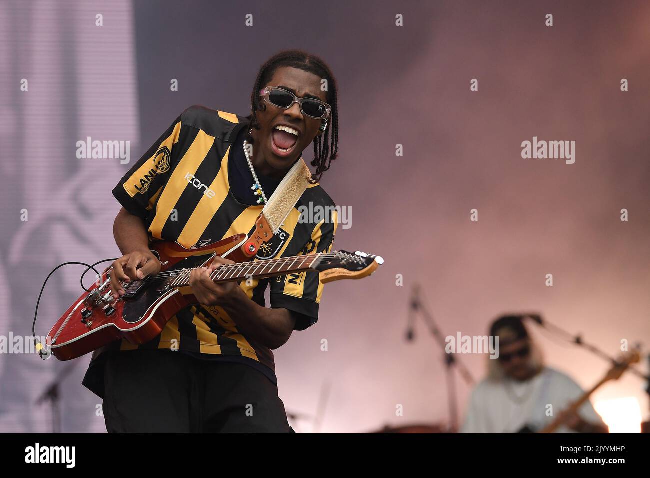 Rio de Janeiro, Brazil,September 4, 2022. Guitarist Samuel Batista ...