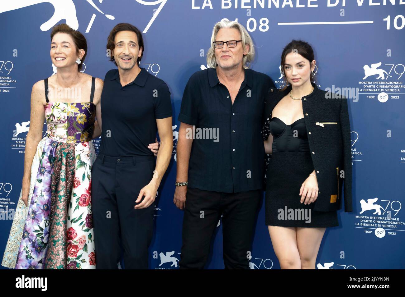 Julianne Nicholson, Adrien Brody, Andrew Dominik and Ana de Armas ...
