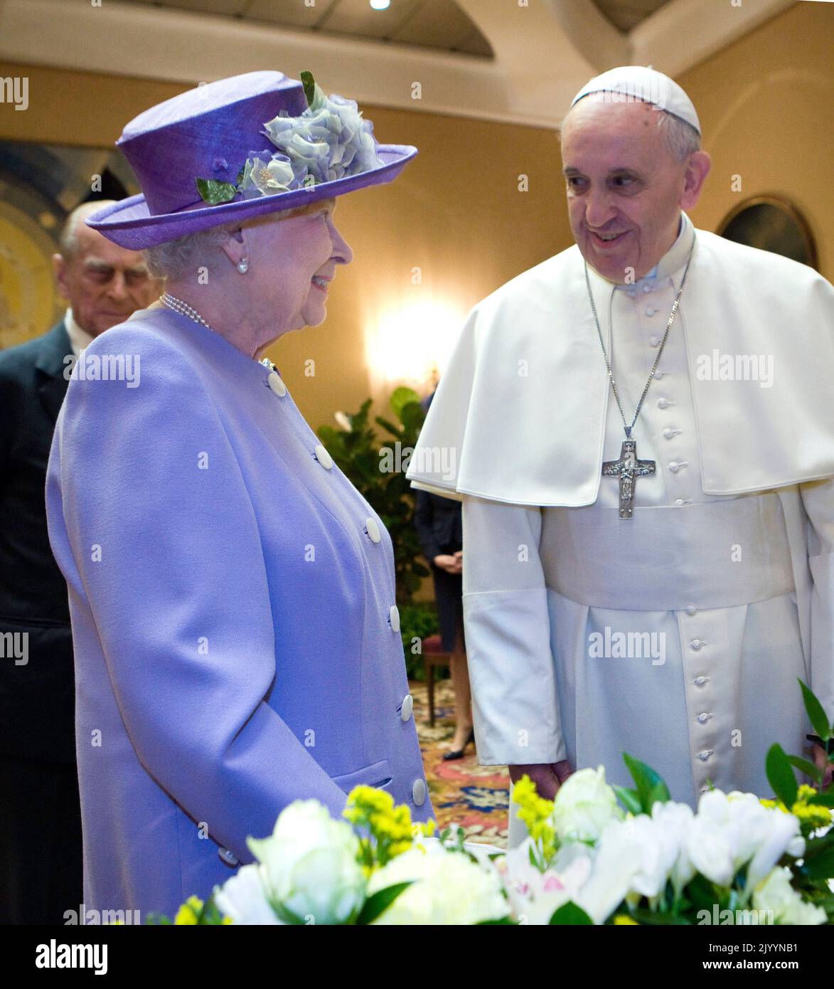 Queen Elizabeth died on 9 September 2022. In the archive photo:Britain ...