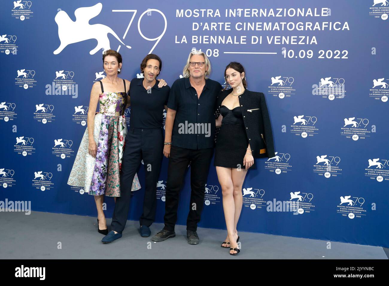 Julianne Nicholson, Adrien Brody, Andrew Dominik and Ana de Armas ...