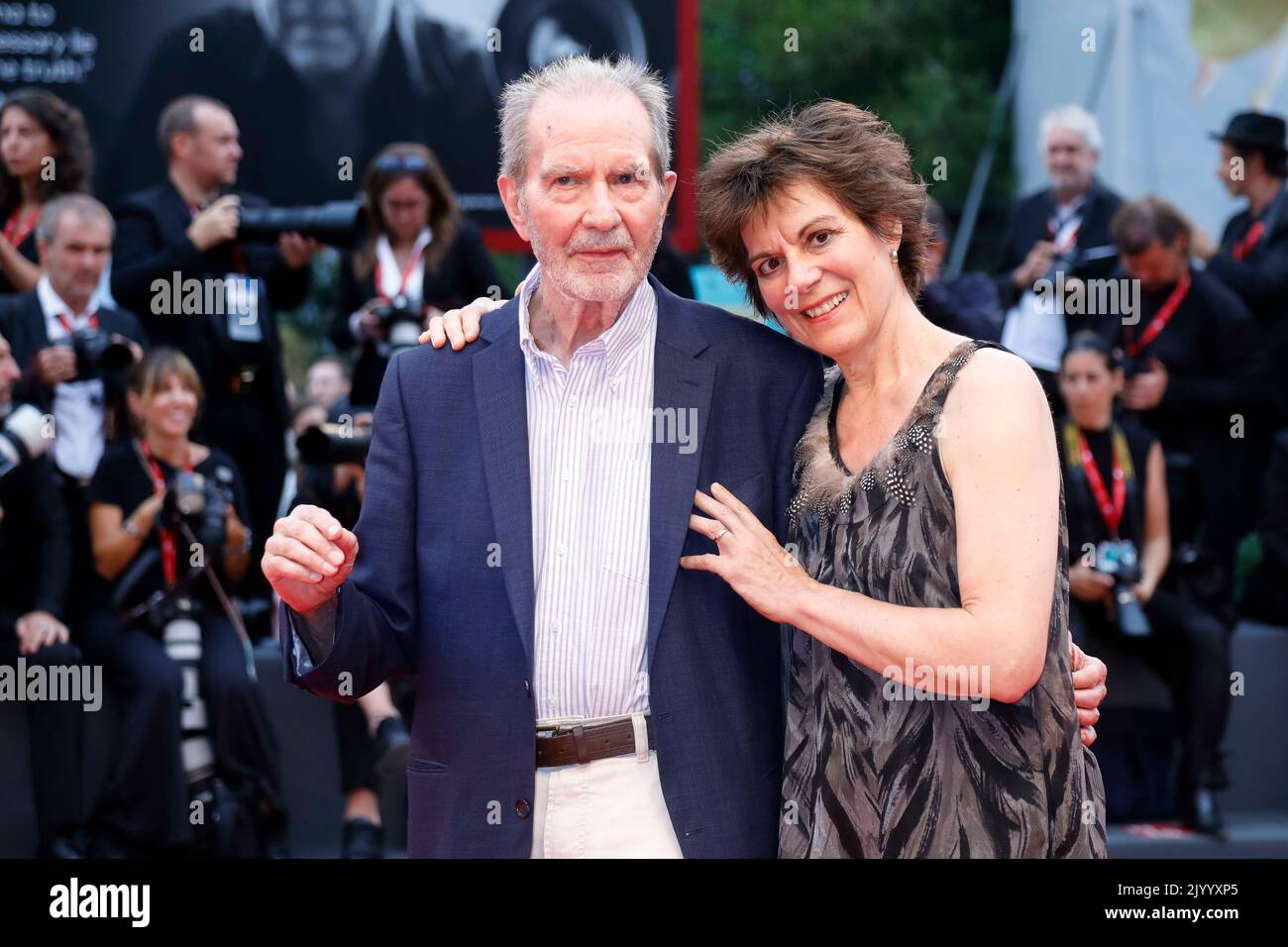 Edgar Reitz and Salome Kammer attend the premiere of 'Blonde' during ...