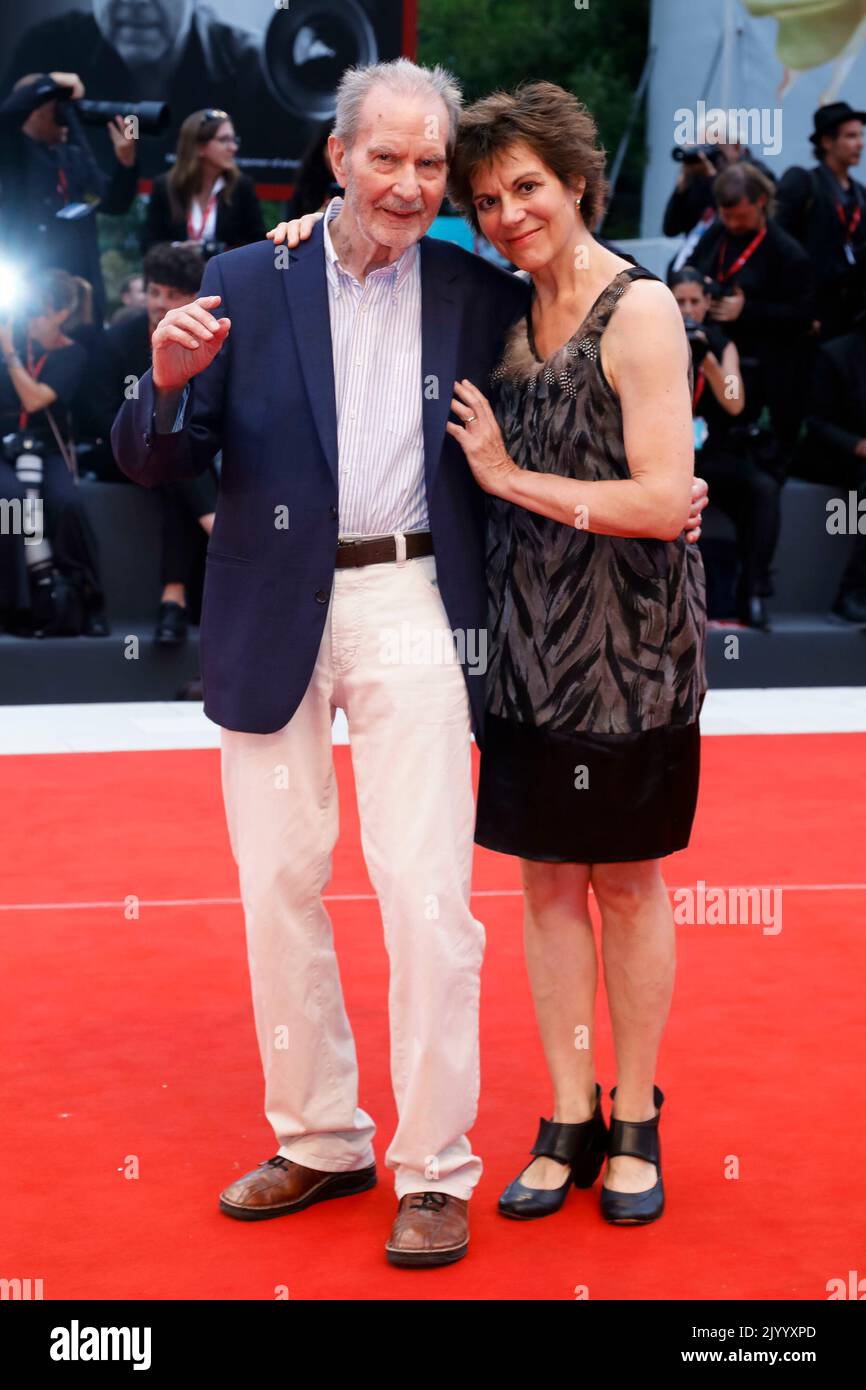 Edgar Reitz and Salome Kammer attend the premiere of 'Blonde' during ...
