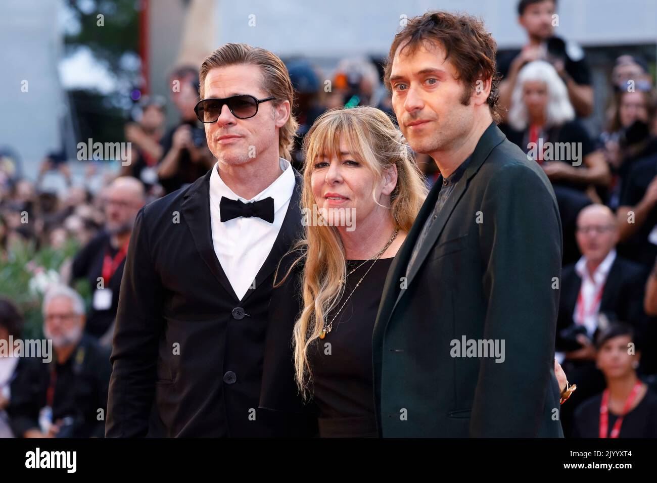 Brad Pitt, Dede Gardner and Jeremy Kleiner attend the premiere of ...