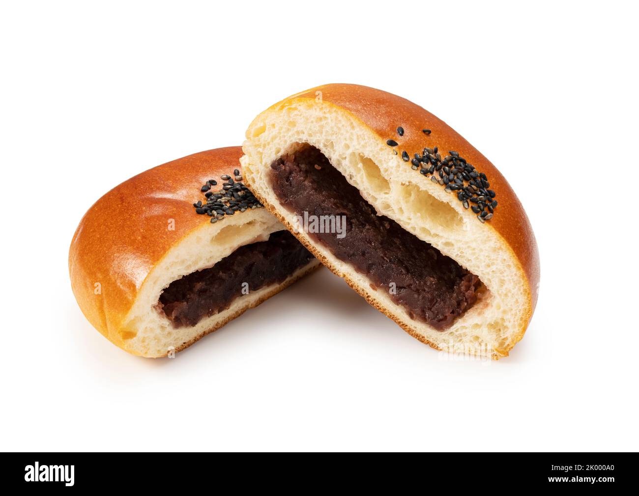 Japanese red bean bun anpan hi-res stock photography and images - Alamy