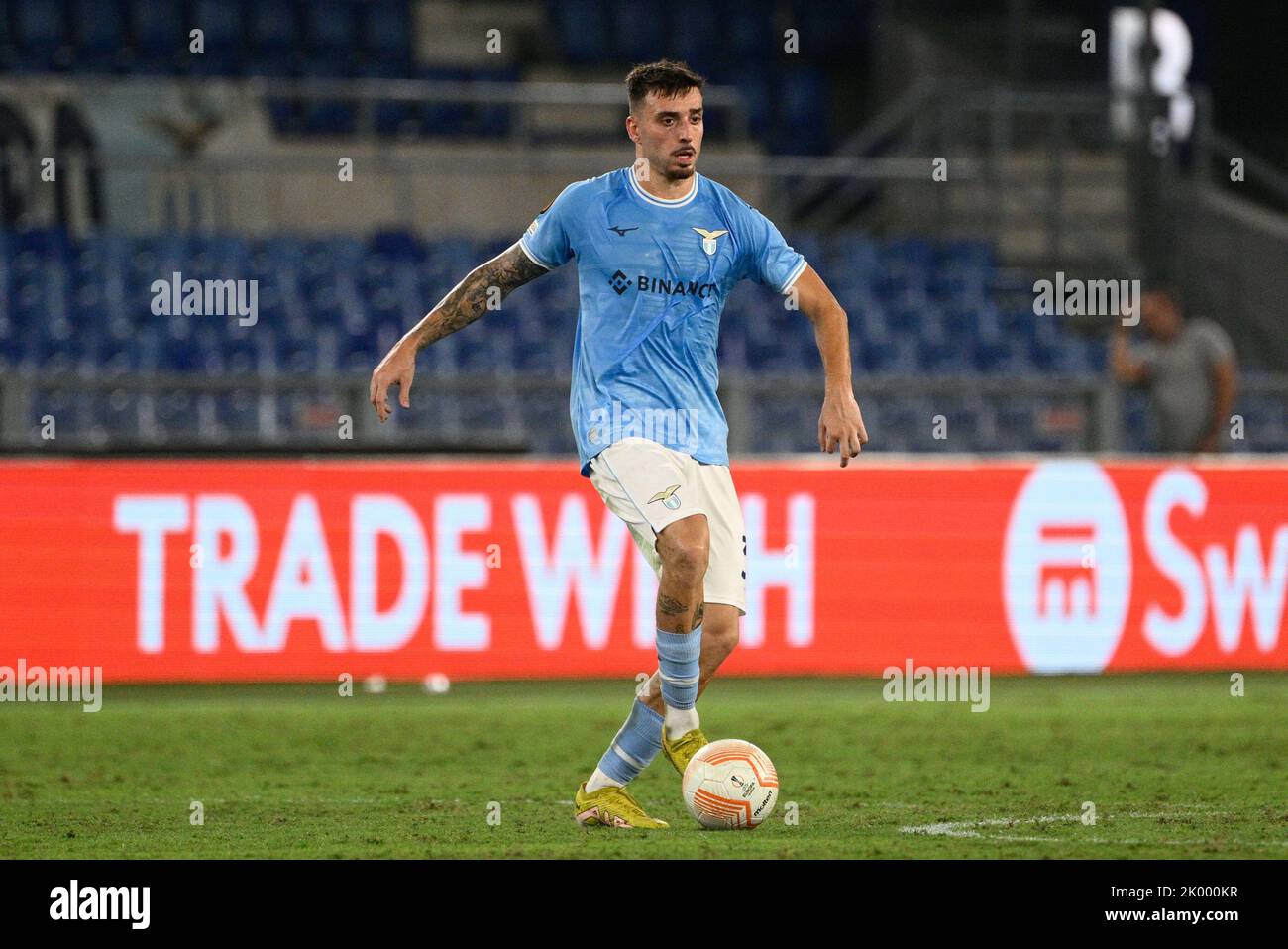 Rome, Italy, 08/09/2022, Mario Gila (SS Lazio) during the UEFA Europa ...
