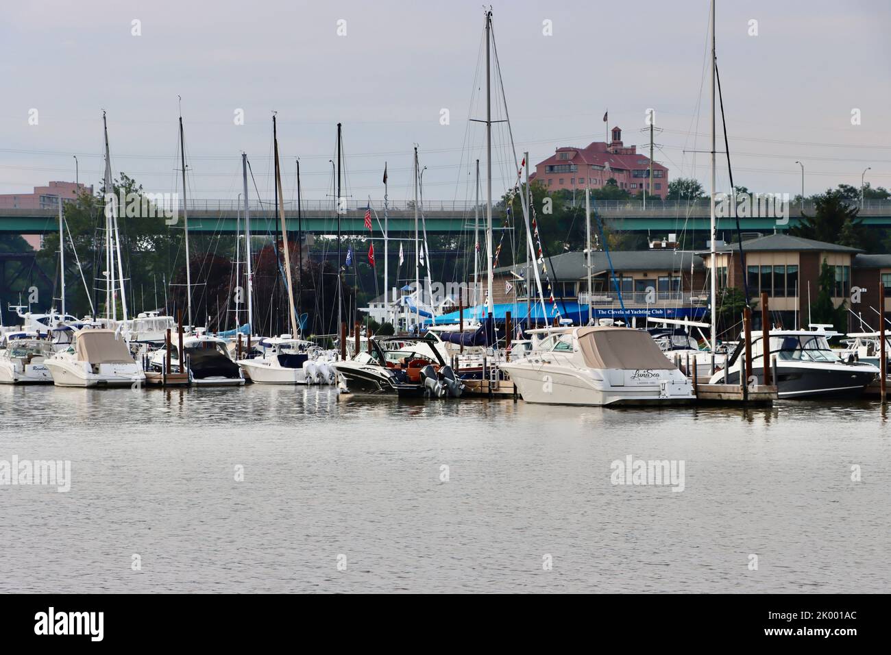 The Cleveland Yachting Club on Rocky River in Ohio Stock Photo - Alamy