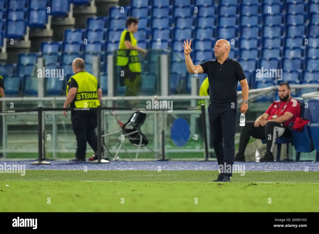 Rome, Italy. 8 September 2022, Rome - Feyenoord coach Arne Slot during ...
