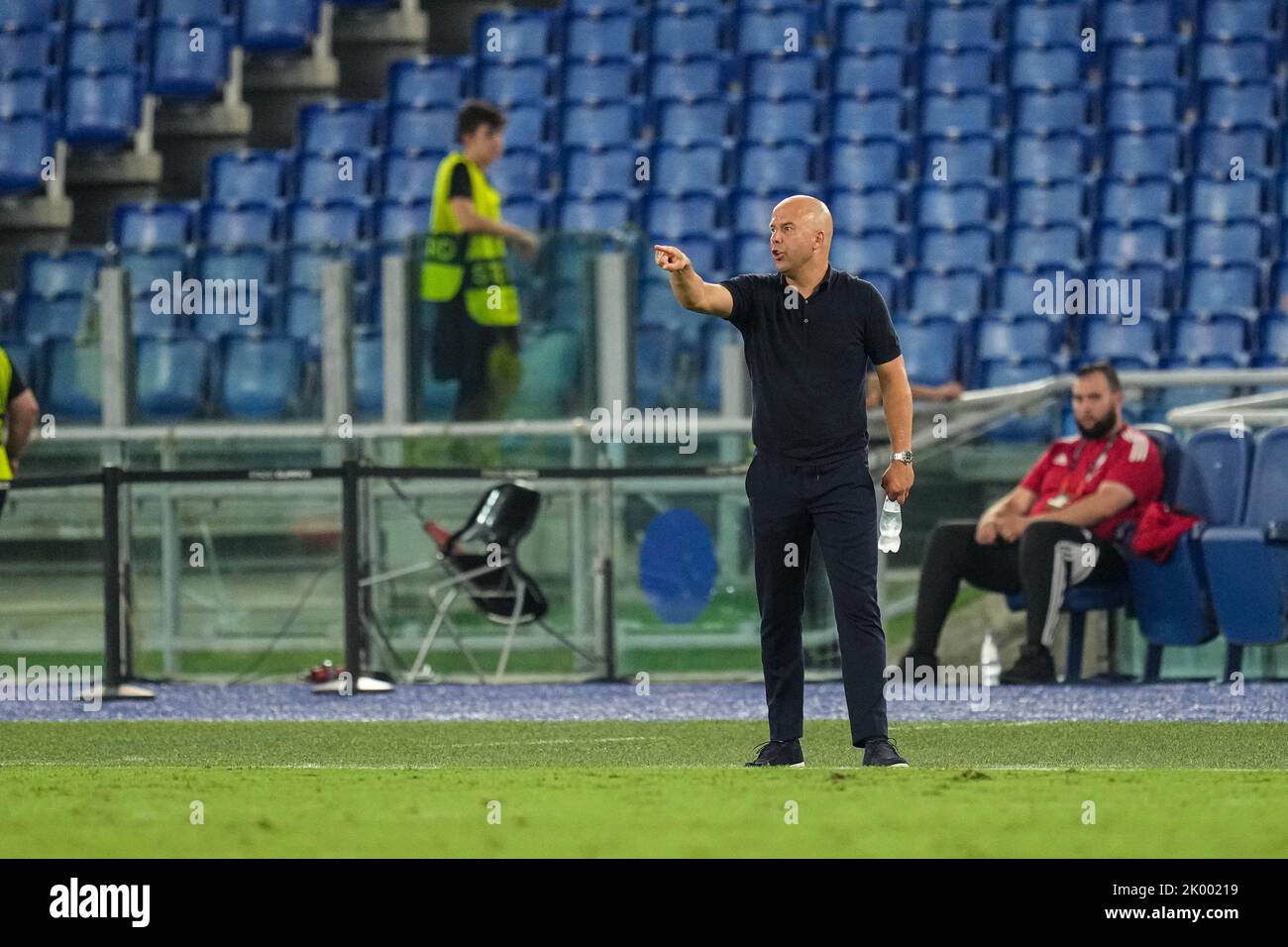 Rome, Italy. 8 September 2022, Rome - Feyenoord coach Arne Slot during ...