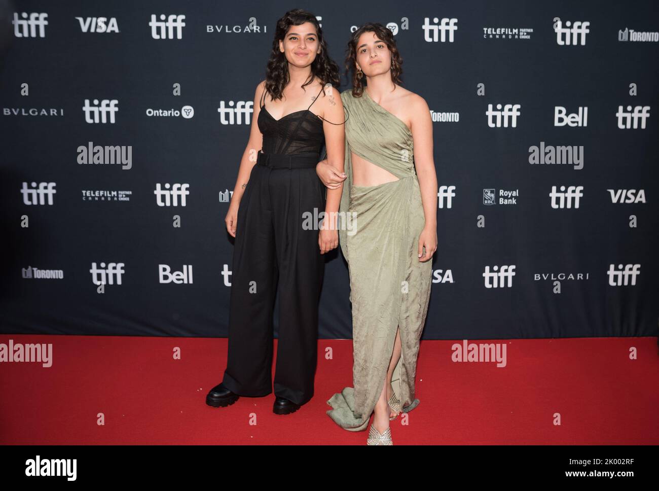 (L-R) Actors and sisters Manal Issa and Nathalie Issa pose, for a ...