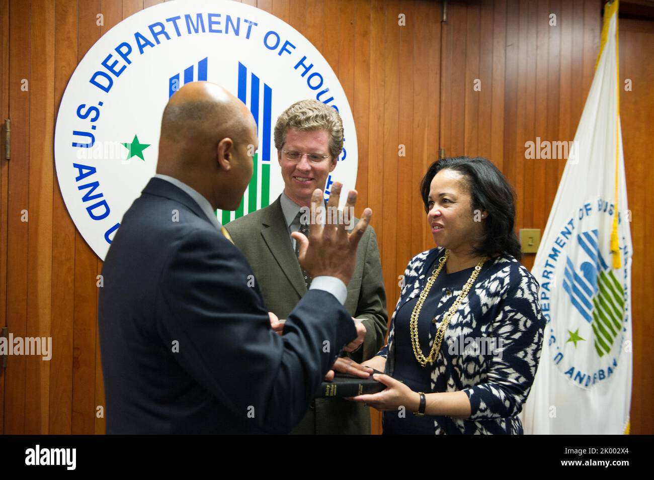 Swearing-in ceremony for Deputy Secretary Maurice Jones, with Secretary ...