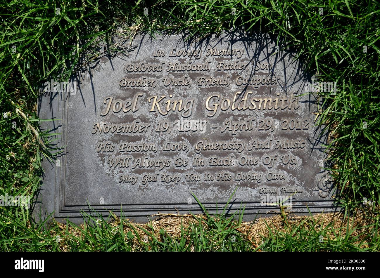Los Angeles, California, USA 6th September 2022 Composer Joel King Goldsmith's Grave in Bright ...