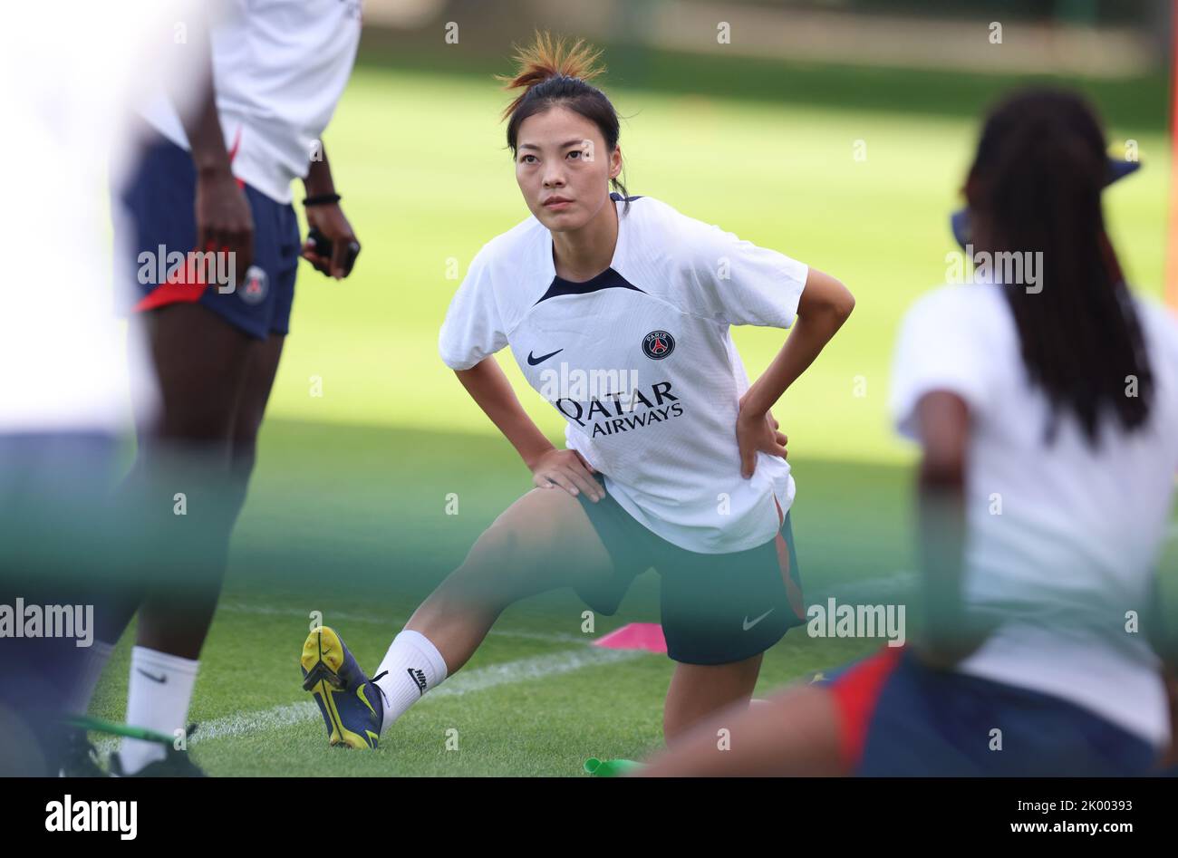 Paris, France. 8th Sep, 2022. Chinese player Li Mengwen attends a ...
