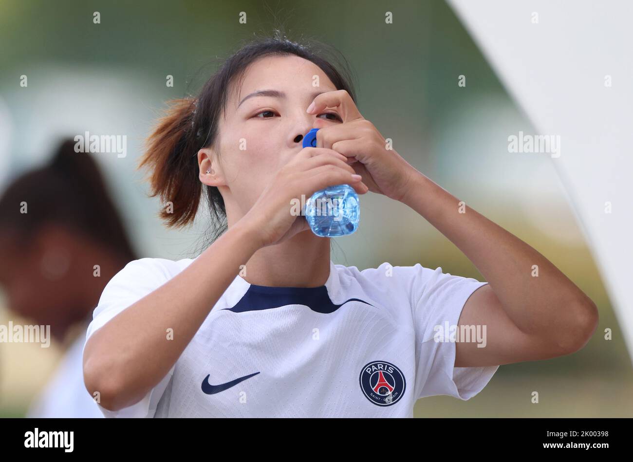 Paris, France. 8th Sep, 2022. Chinese player Li Mengwen attends a ...