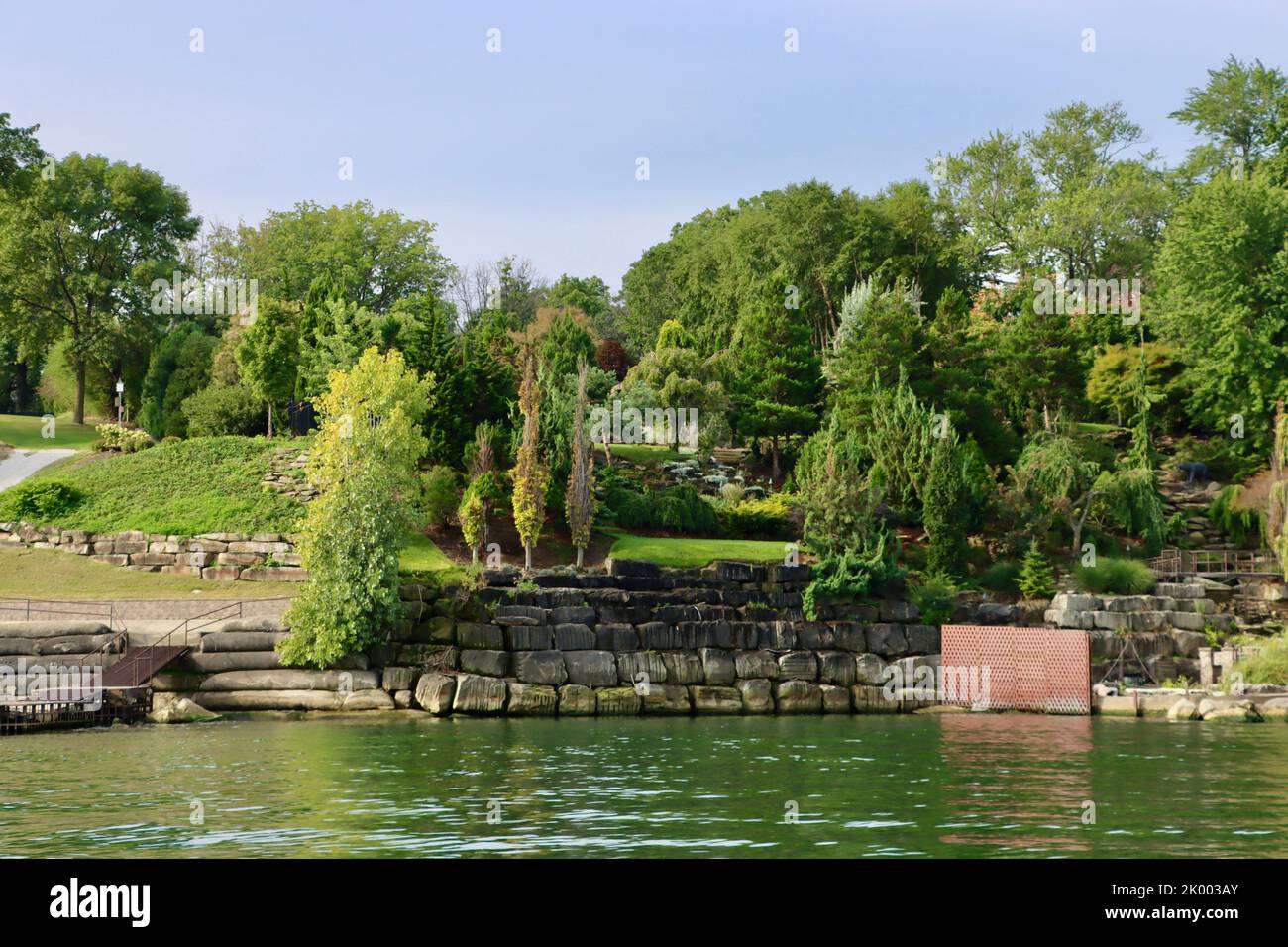 Large property with expansive gardens on the southern coastline of Lake ...