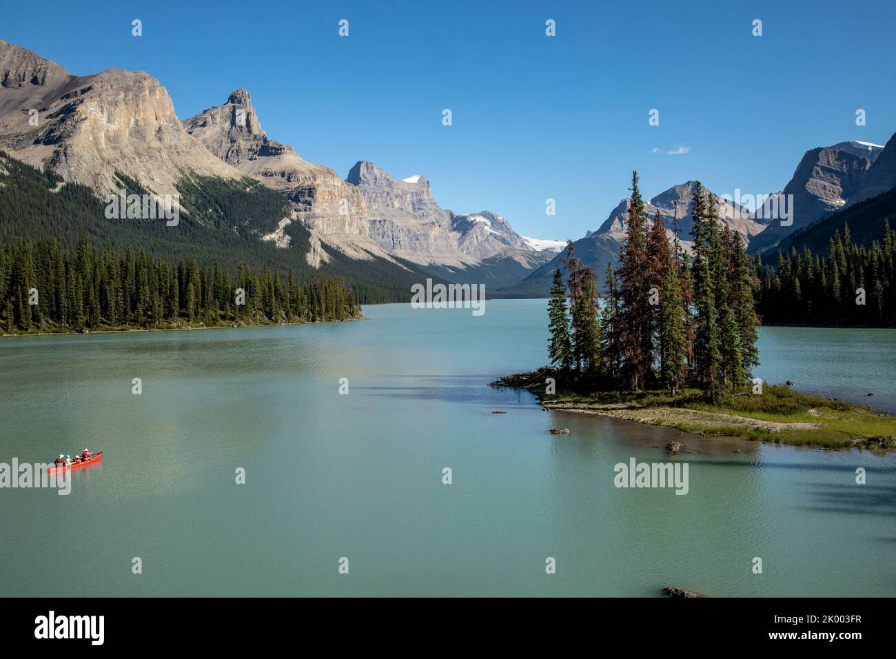 Spirit island in jasper hi-res stock photography and images - Alamy