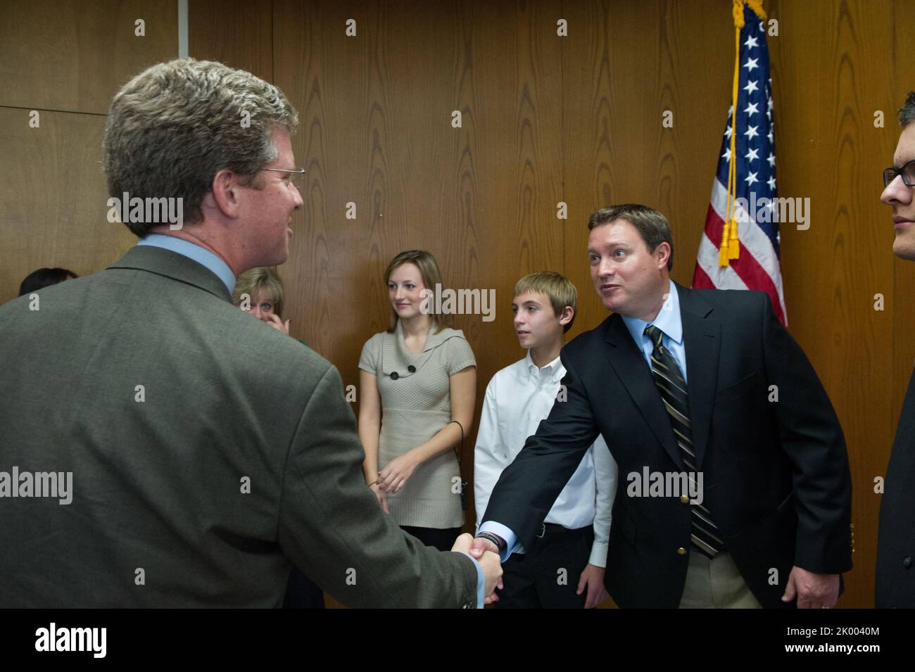 Swearing in ceremony for David Montoya, HUD Inspector General, with ...