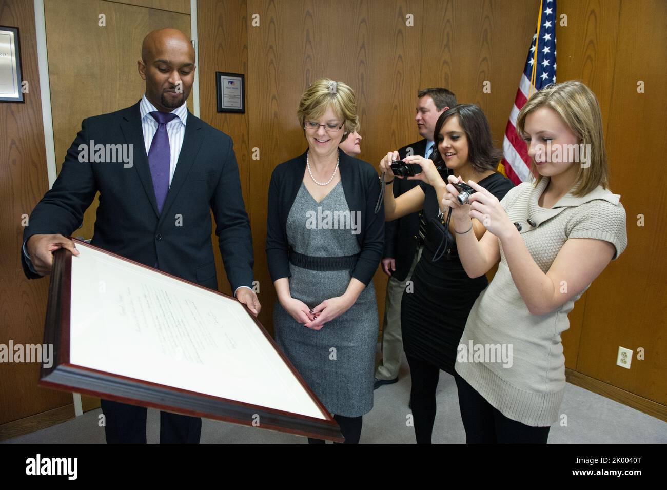 Swearing in ceremony for David Montoya, HUD Inspector General, with ...