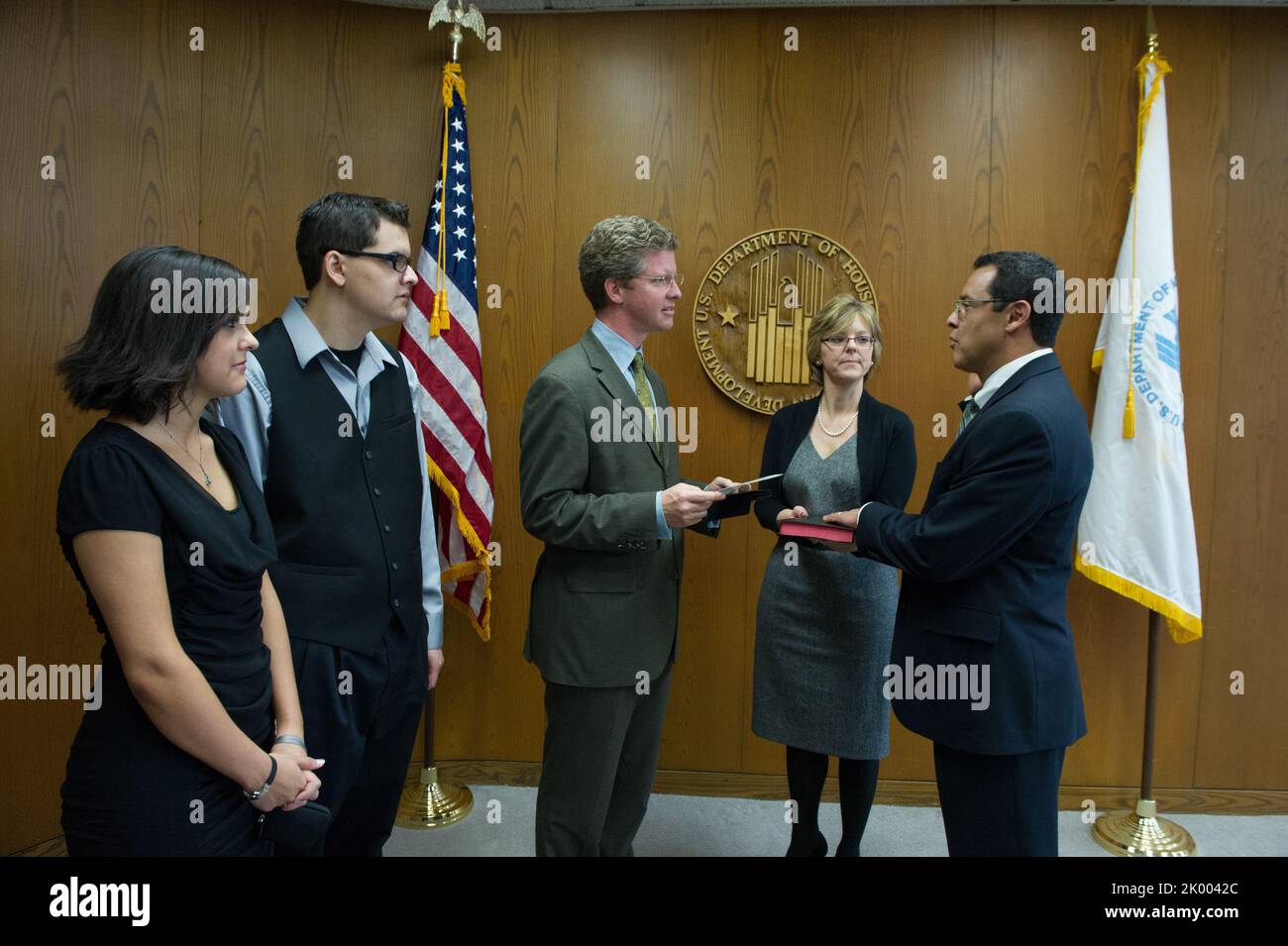 Swearing in ceremony for David Montoya, HUD Inspector General, with ...