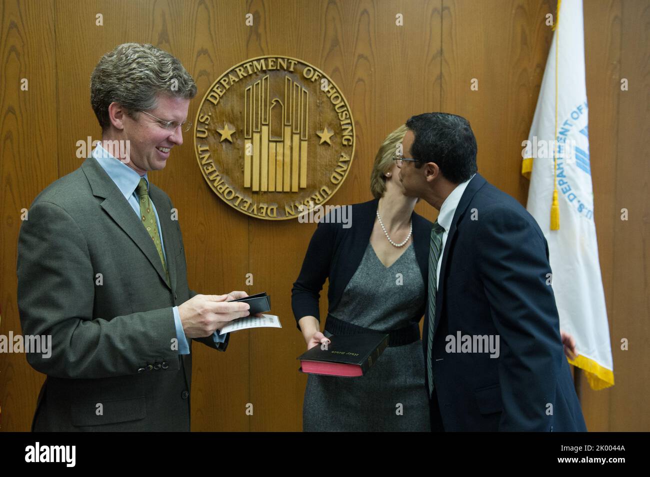 Swearing in ceremony for David Montoya, HUD Inspector General, with ...