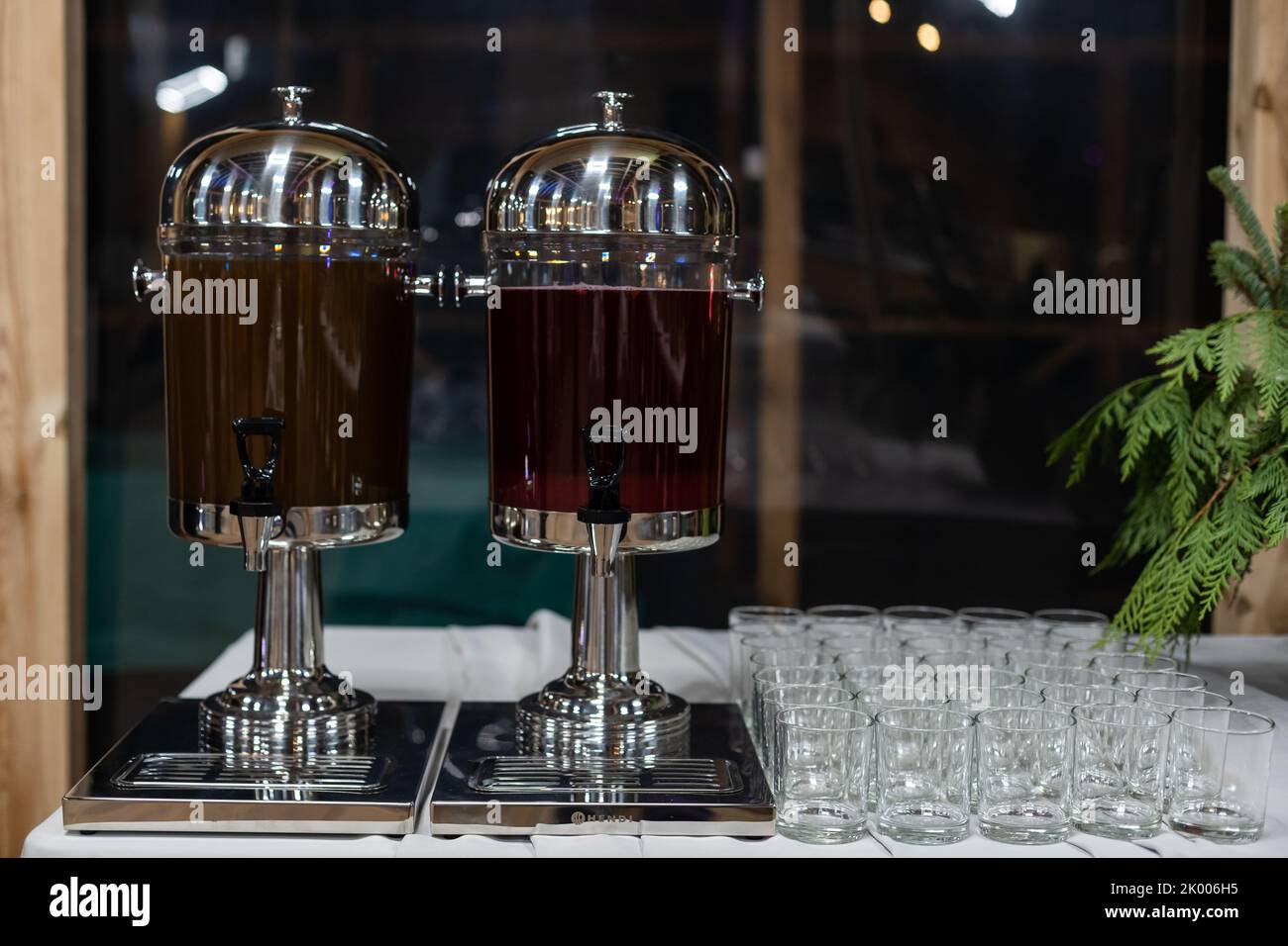 juice bar at an event with luxurious decor Stock Photo - Alamy