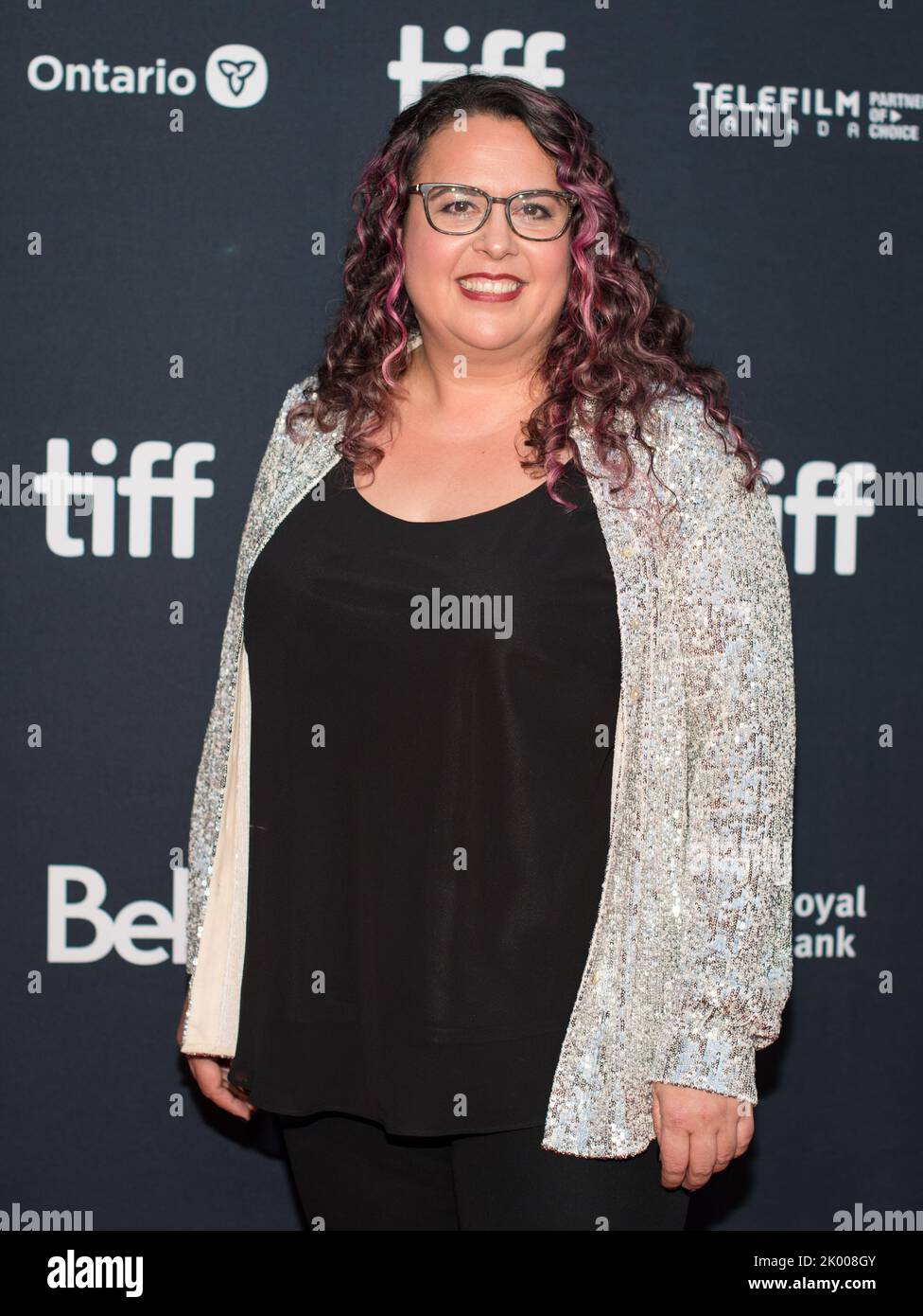 Director Sally El Hosaini poses for a photograph on the red carpet for ...