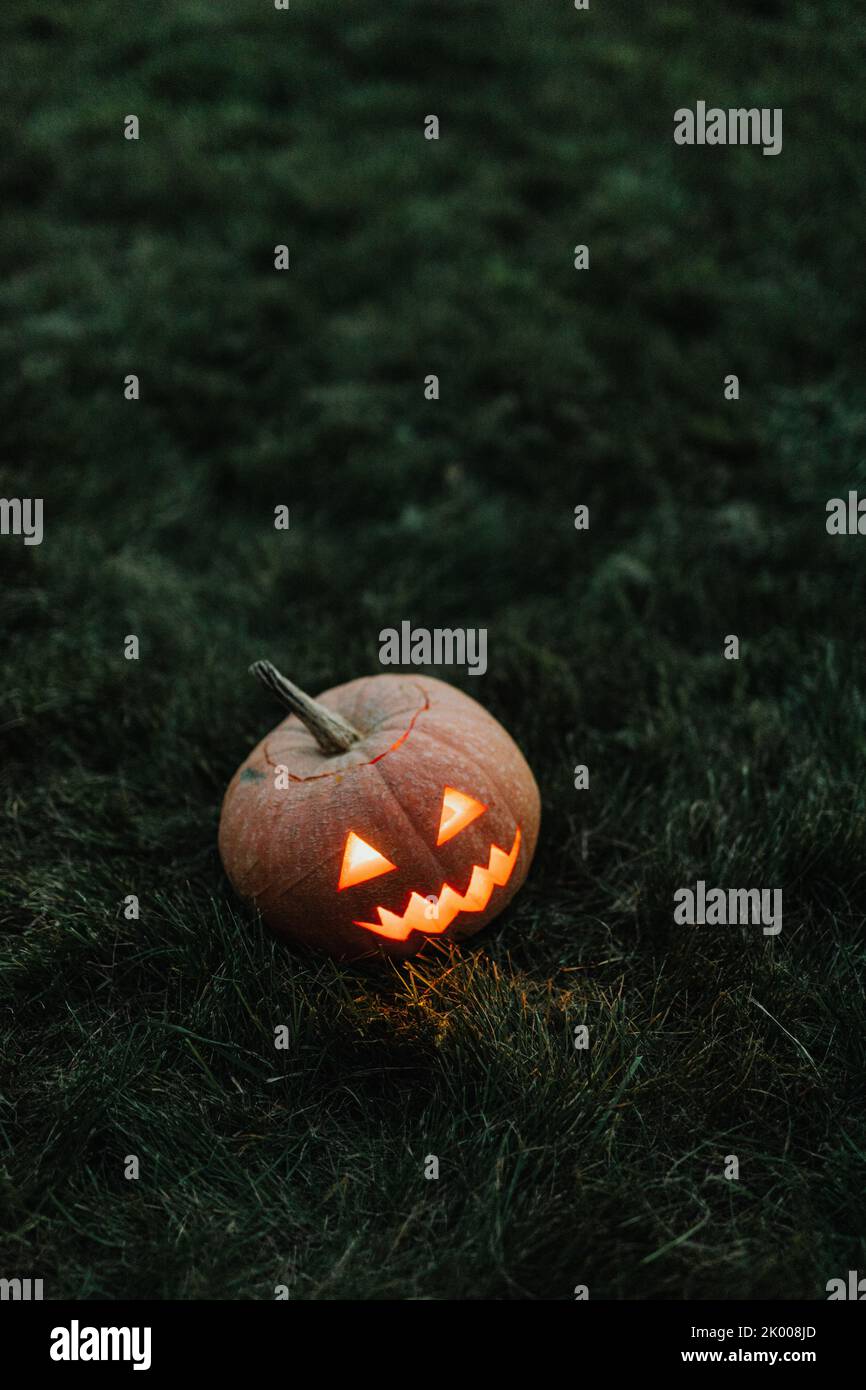 Halloween Spooky Lantern Stock Photo - Alamy