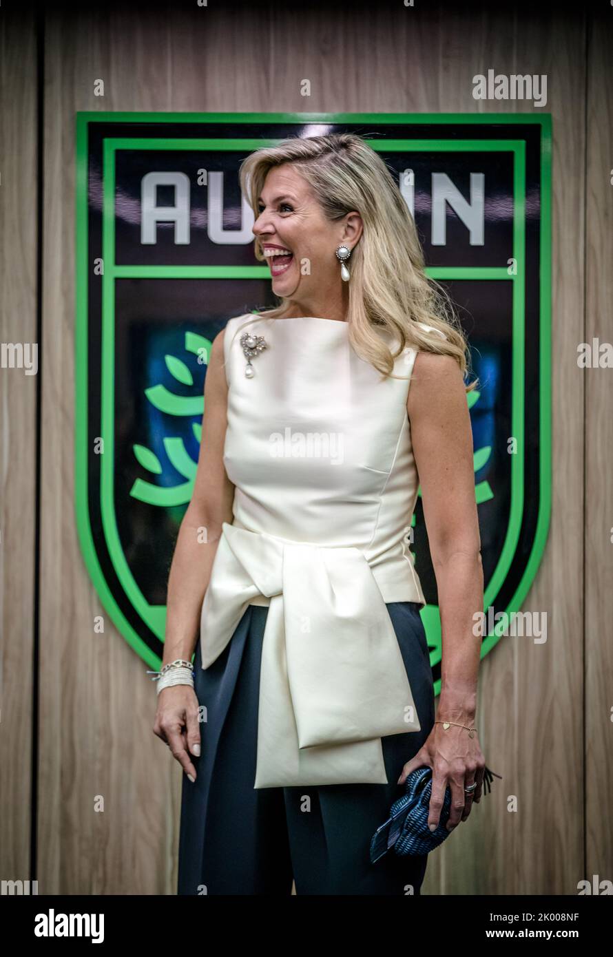 2022-09-08 19:54:44 AUSTIN - Queen Maxima during a conversation in the ...