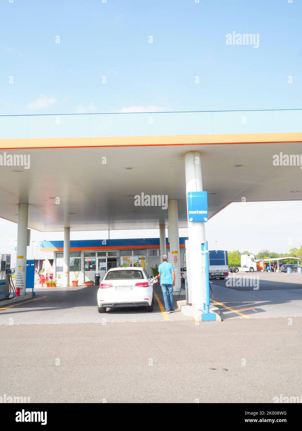 LPG gas filling stations and cars Stock Photo - Alamy