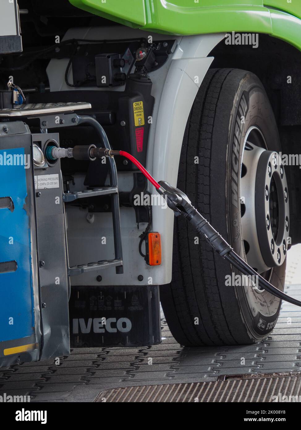 LPG gas filling stations and cars Stock Photo - Alamy