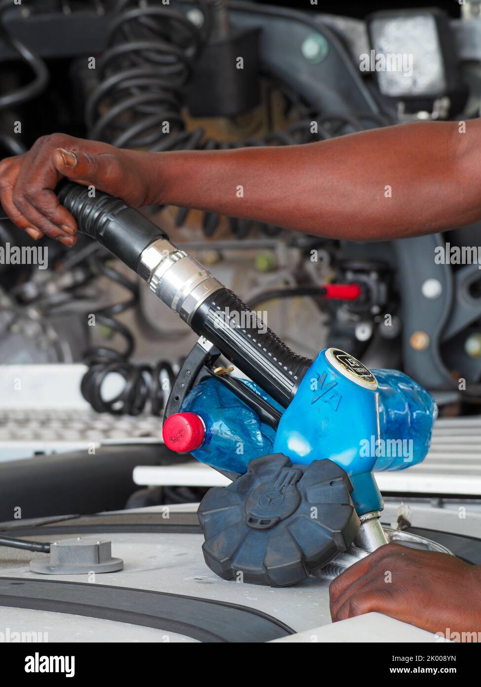 LPG gas filling stations and cars Stock Photo - Alamy
