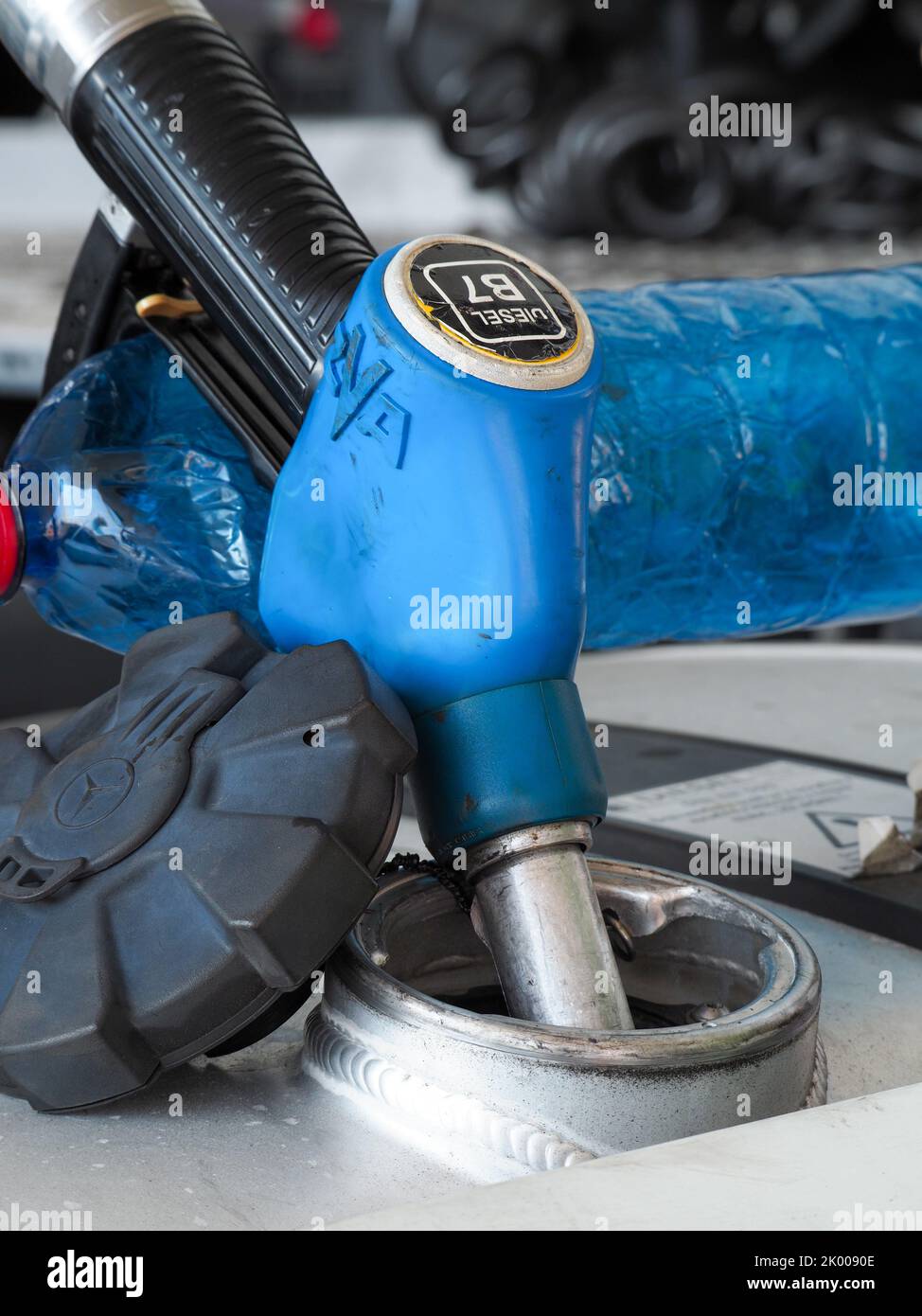 LPG gas filling stations and cars Stock Photo - Alamy