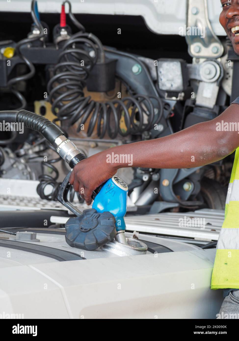 LPG gas filling stations and cars Stock Photo - Alamy