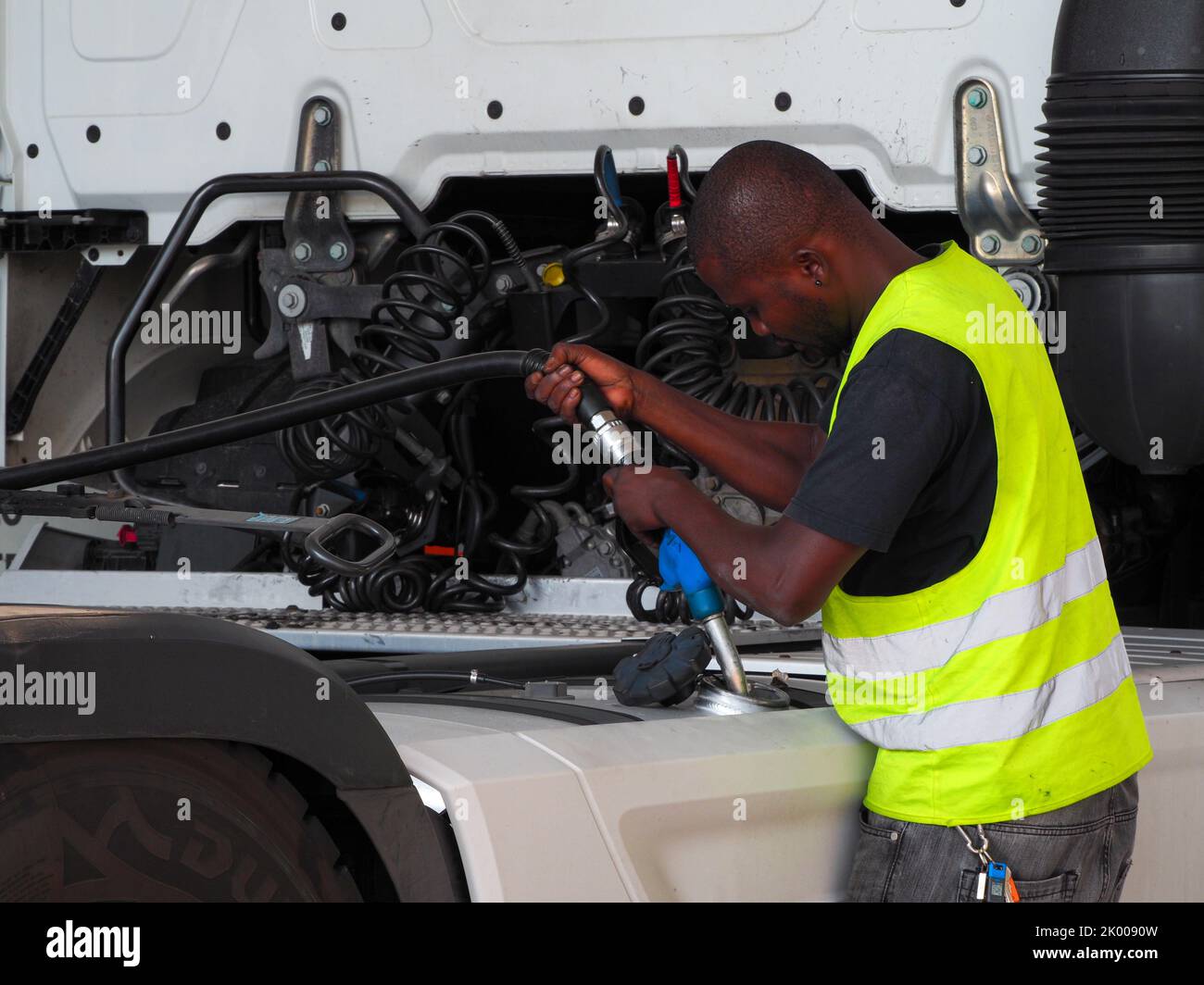 LPG gas filling stations and cars Stock Photo - Alamy