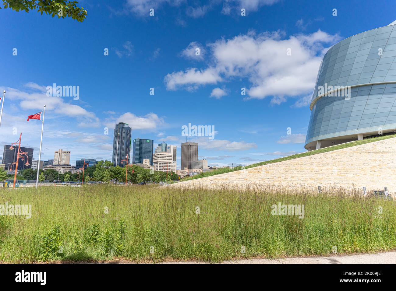 August 6 2022 - Winnipeg Manitoba Canada - The museum of Human rights ...