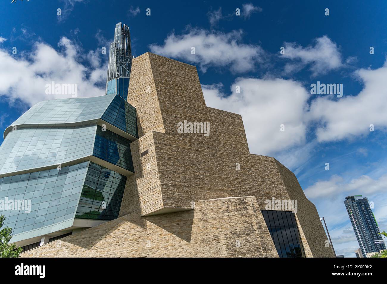 August 6 2022 - Winnipeg Manitoba Canada - The museum of Human rights ...