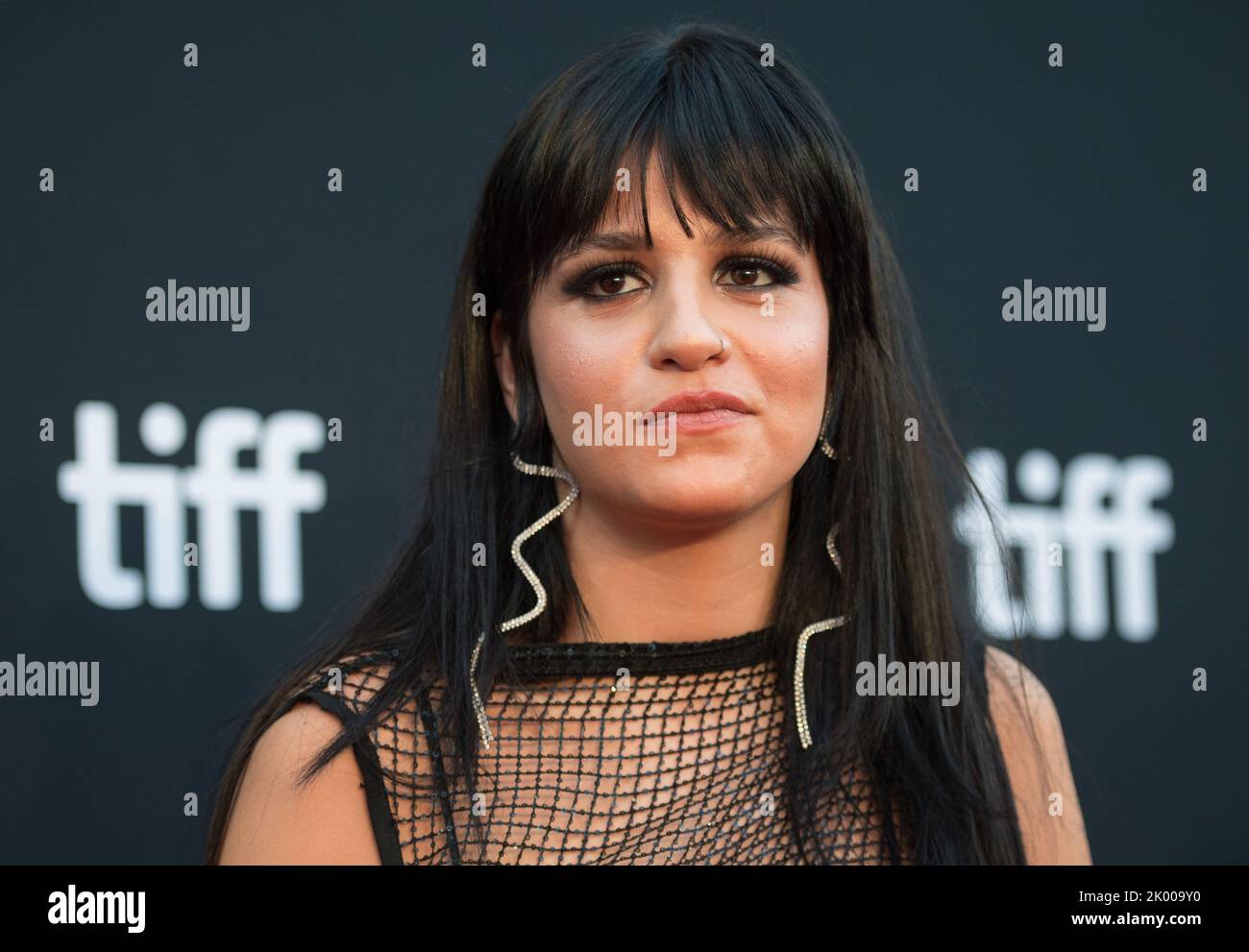 Sara Mardini poses for a photograph on the red carpet for the film, The ...