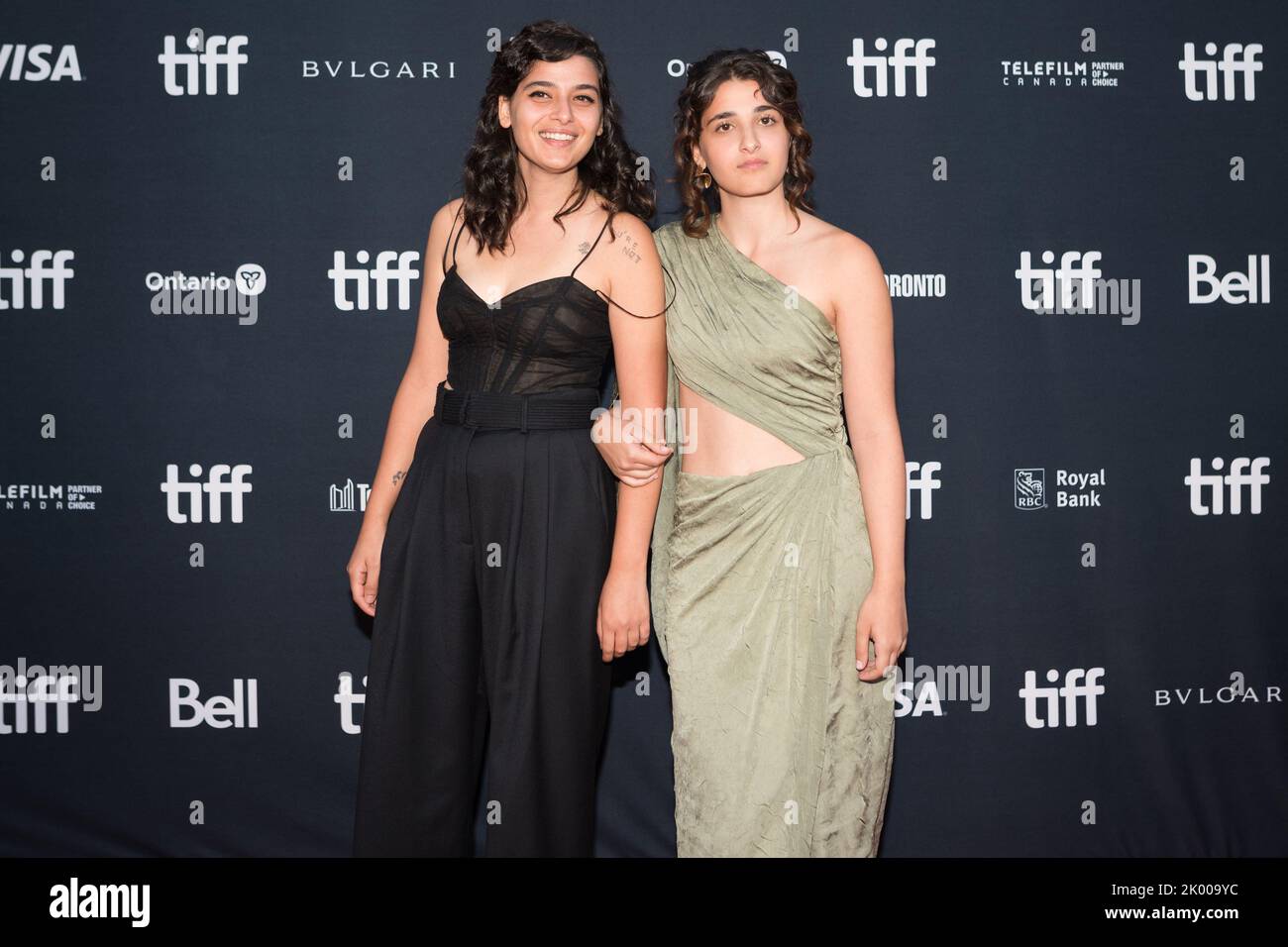 (L-R) Actors and sisters Manal Issa and Nathalie Issa pose, for a ...