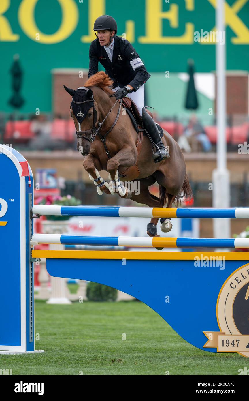 Calgary, Alberta, Canada, 2022-09-08, Henrik von Eckermann (SWE) riding ...