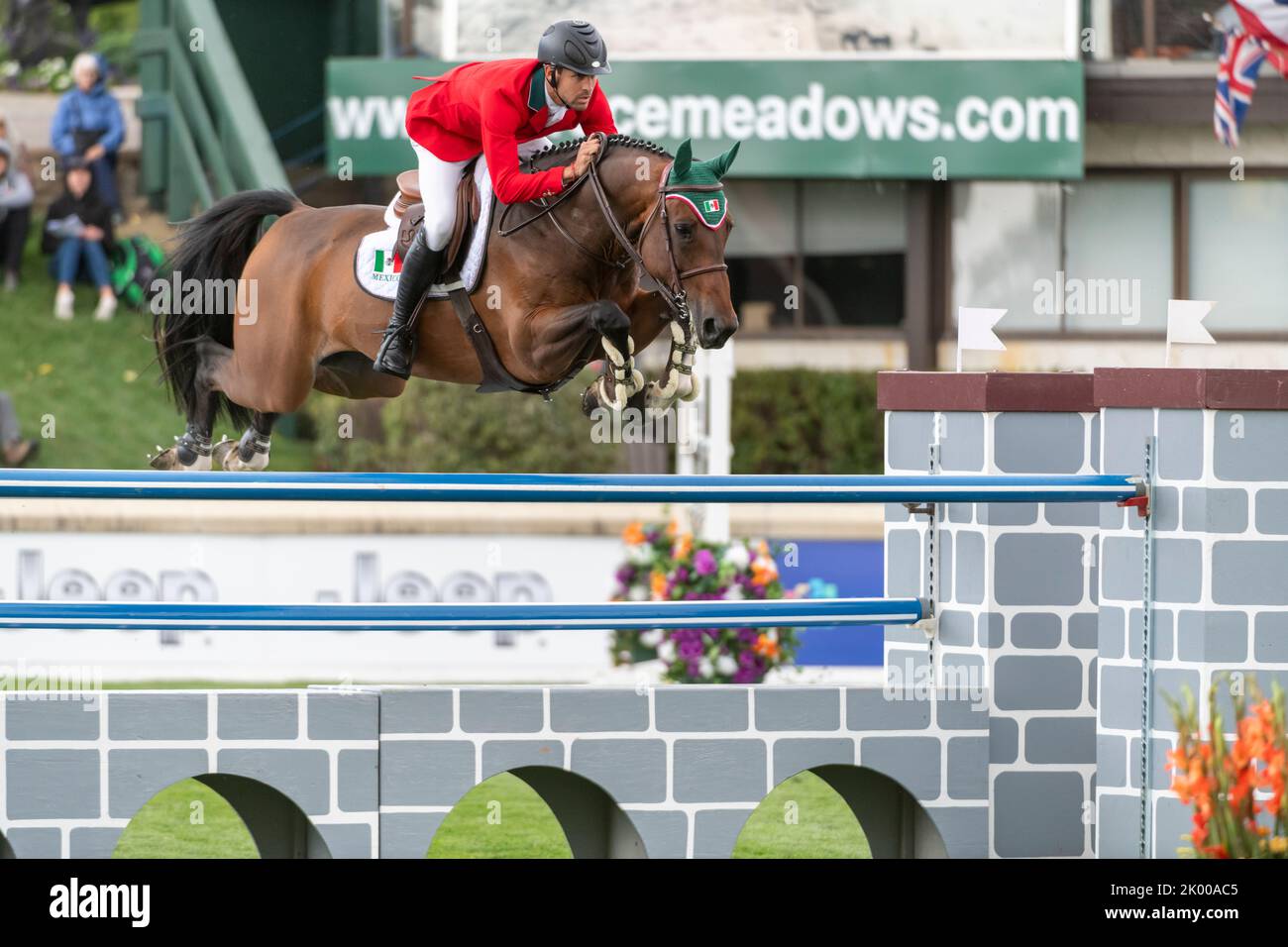 Calgary, Alberta, Canada, 2022-09-08, Eugenio Garza Perez riding Victer ...