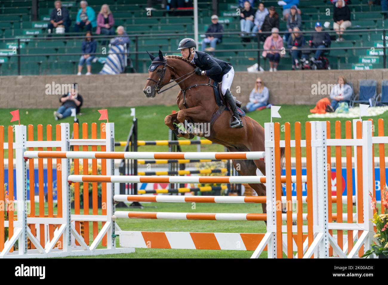 Calgary, Alberta, Canada, 2022-09-08, Max Kühner (AUS) riding EIC Coriolis des Isles, Spruce ...