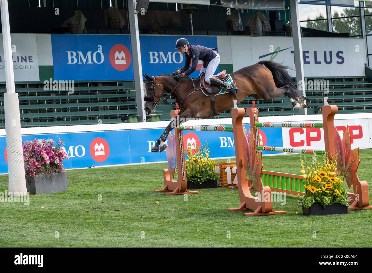 Calgary, Alberta, Canada, 2022-09-08, Kevin Staut (FRA) riding Visconti ...