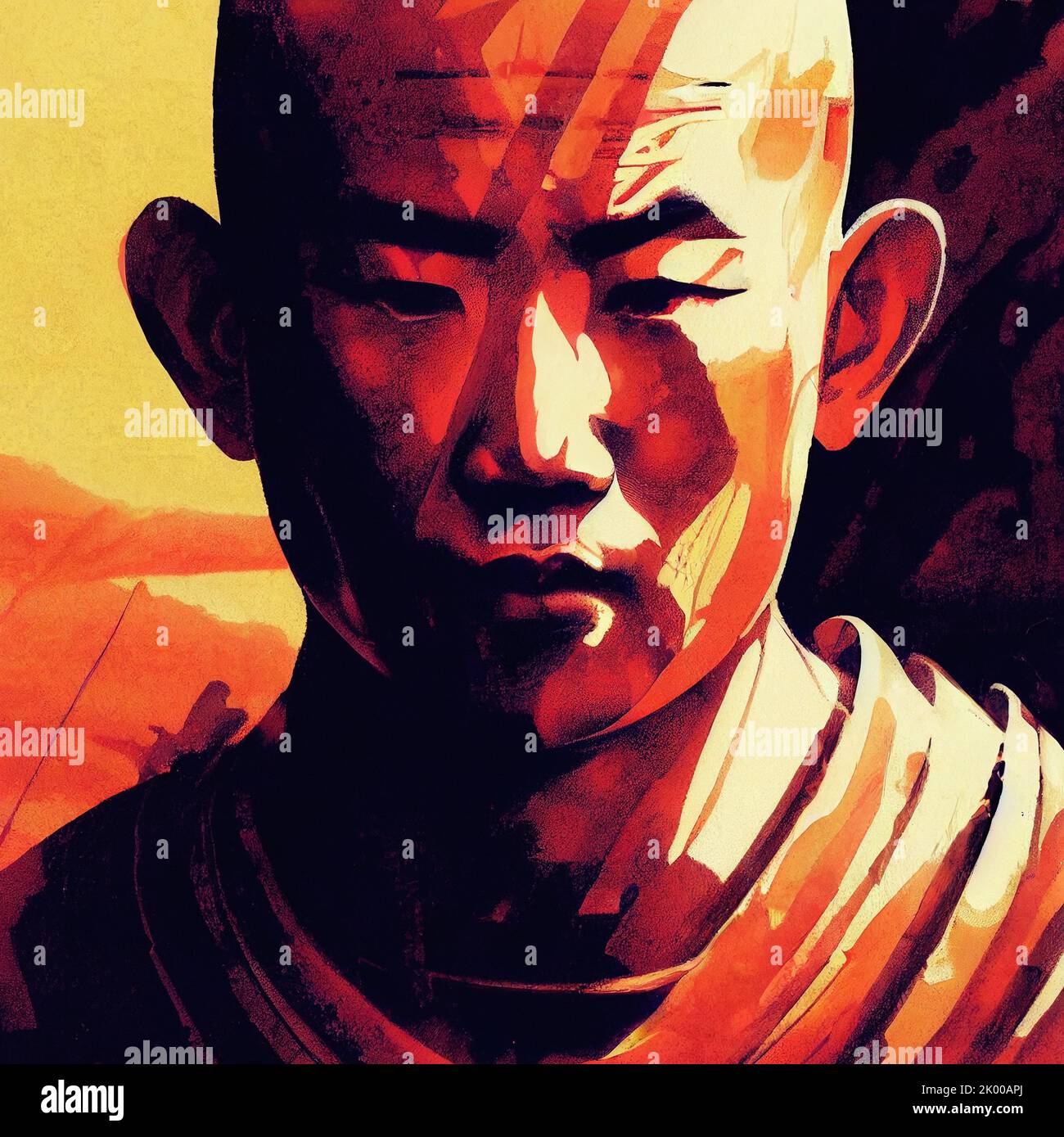 Monk martial art hi-res stock photography and images - Alamy