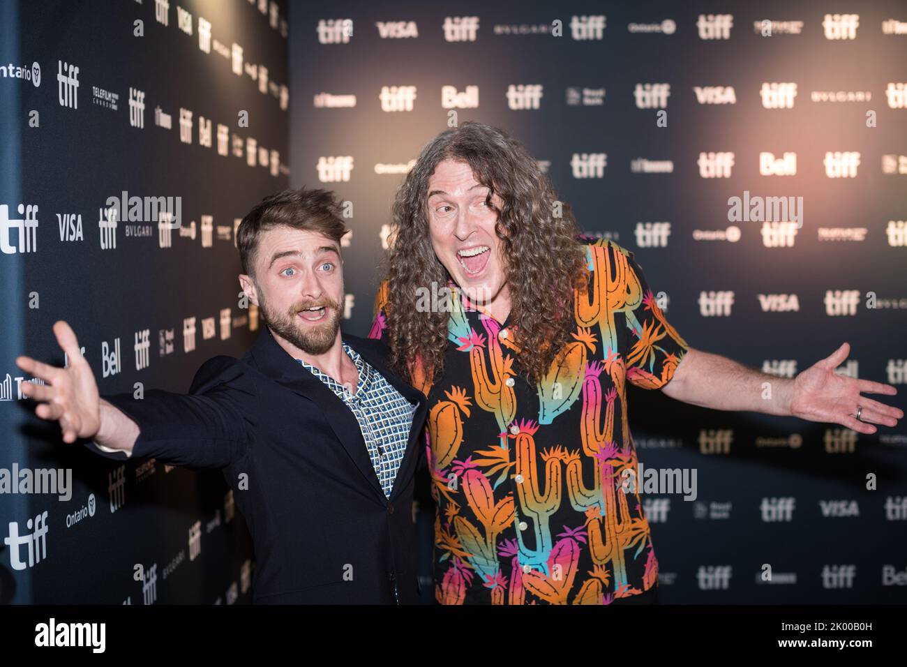 Actor Daniel Radcliffe and Weird Al Yankovic pose for a photograph on ...